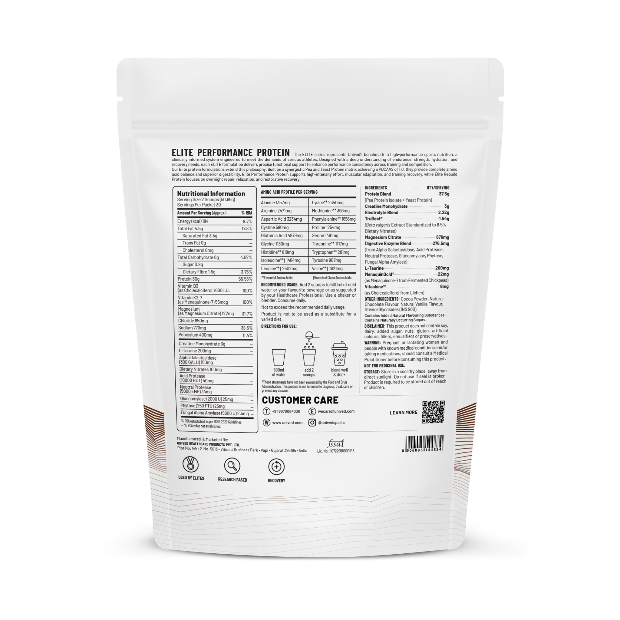 Elite Performance Protein | Pea & Yeast Protein + Creatine | Unived