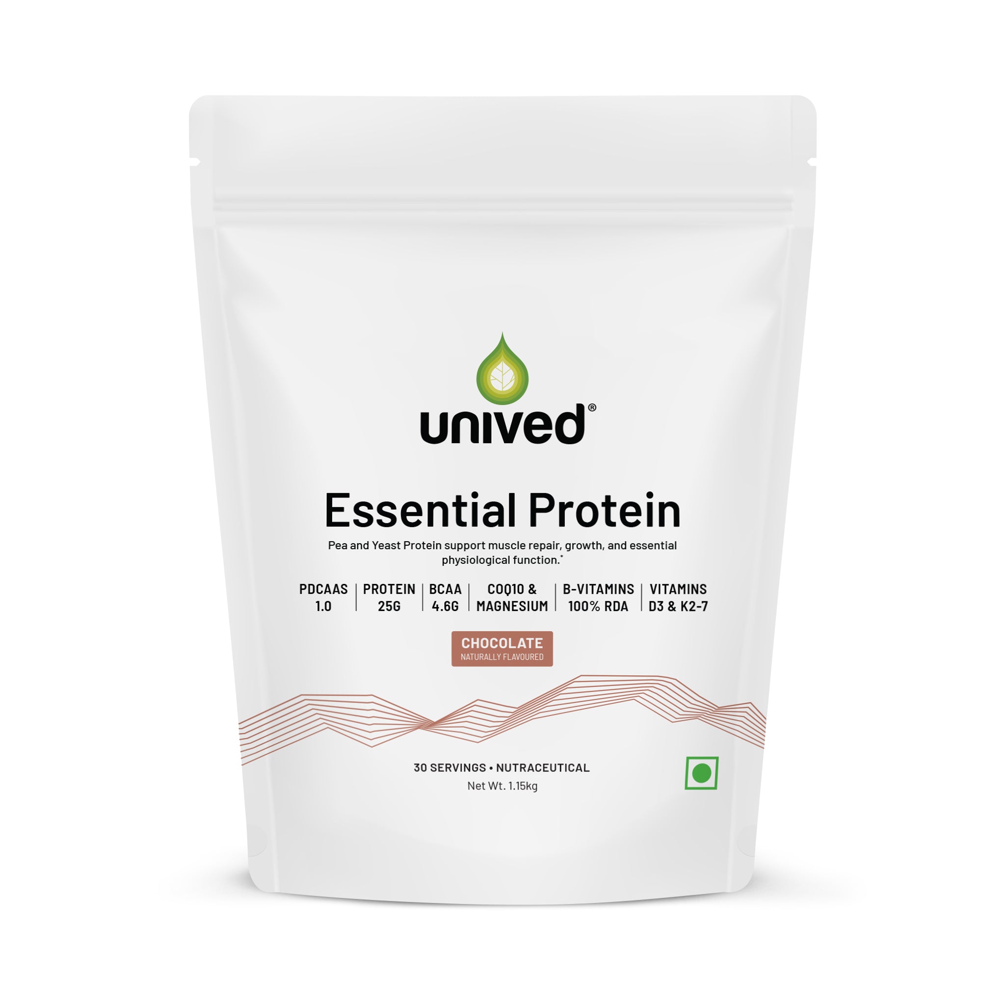 Essential Protein | Pea & Yeast Protein with Vitamins | Unived